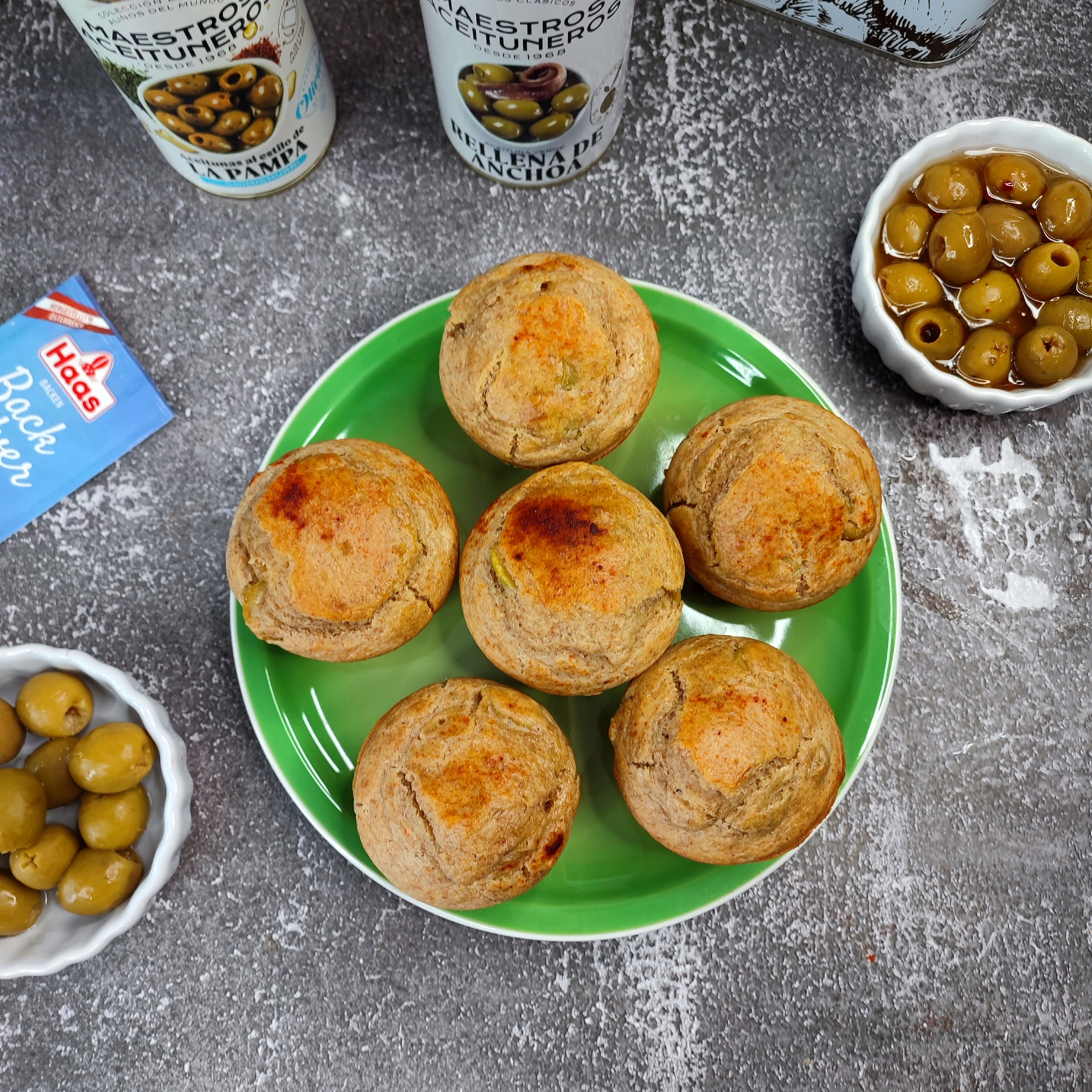 Spelt muffins with olives and olive oil – Evoo.bg